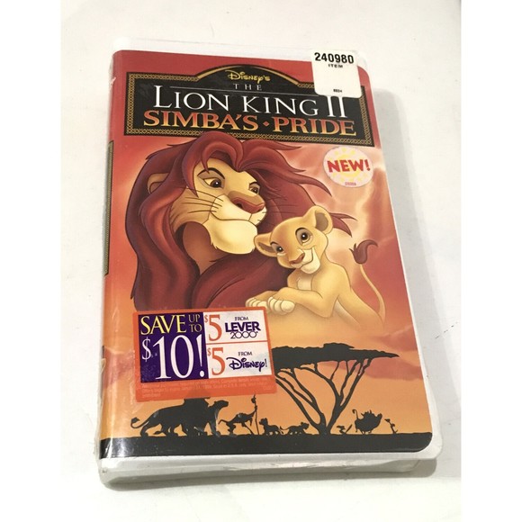 Disney | Media | The Lion King 2 Simbas Pride Vhs Video Tape Disney 884 Sealed Ships Same Day ...